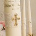 Unity Candle Set Gold Cross Candle Set Church Wedding Unity - Etsy