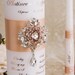 Rose Gold Unity Candle Set Burgundy Wedding Unity Candles Rose - Etsy