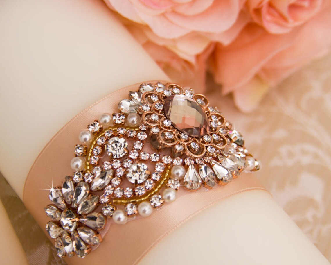 Rose Gold Unity Candle Set Rose Gold Wedding Candle Unity | Etsy