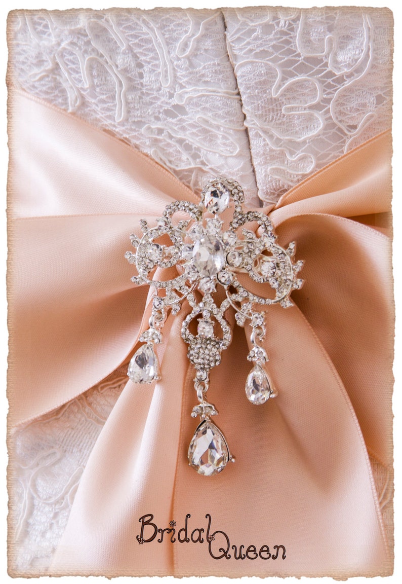Crystal Brooch for Bridal Sash Bridal Sash Brooch Wedding - Etsy