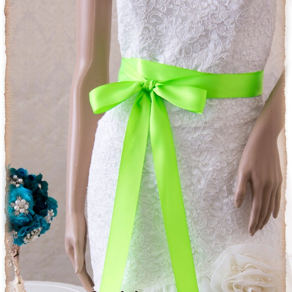 Chartreuse Ribbon - Etsy