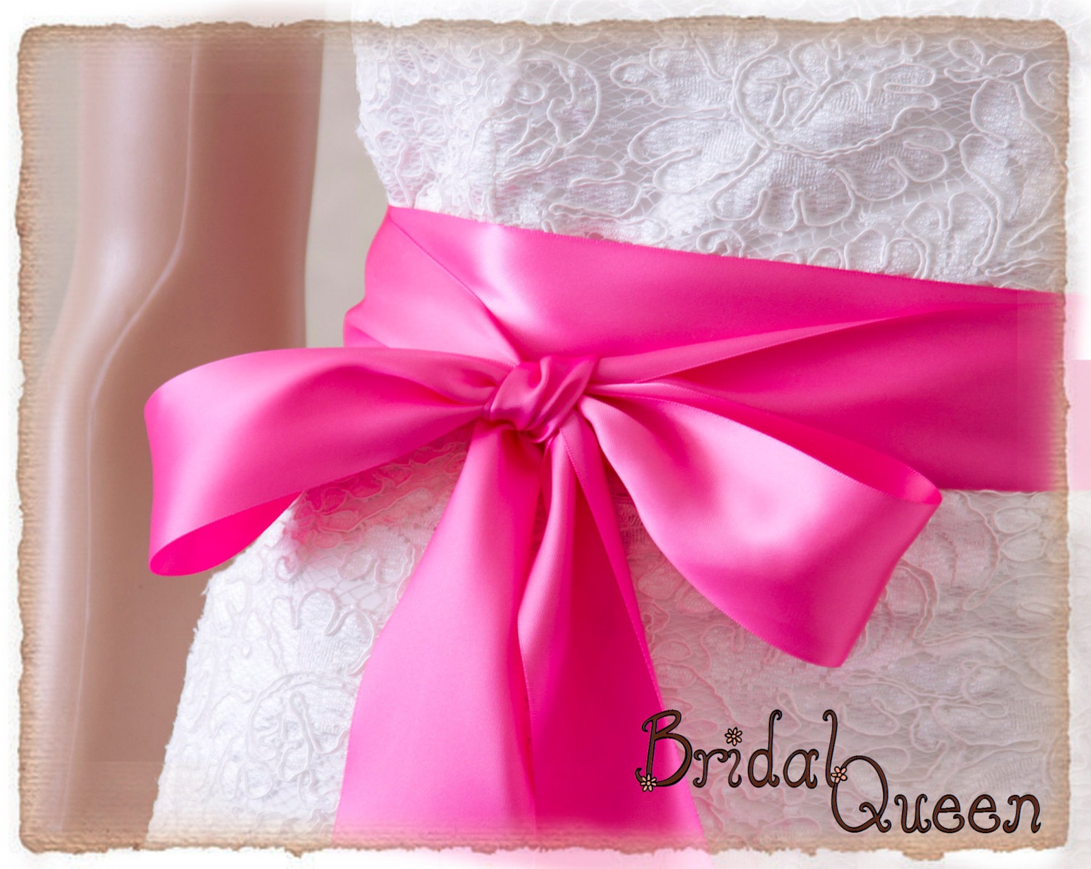 Bridal Sash HOT PINK Satin Ribbon Sash Wedding Sash Satin | Etsy