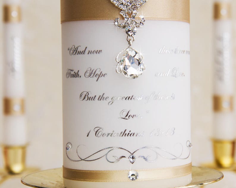 Rose Gold Unity Candle Set Wedding Unity Candle Set - Etsy