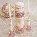Rose Gold Unity Candle Set Rose Gold Wedding Unity Candles Blush ...