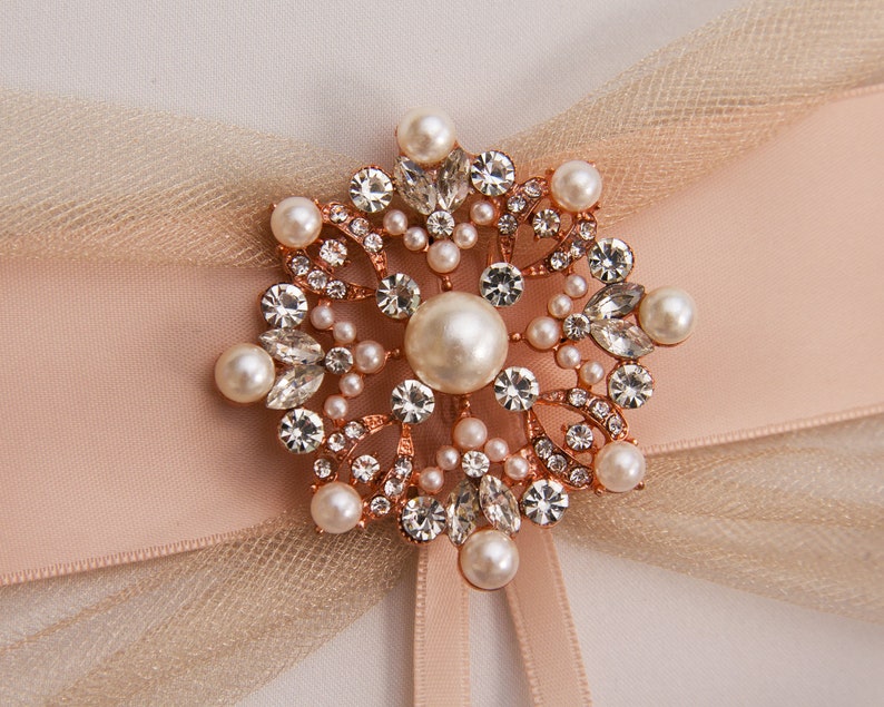 Rose Gold Wedding Accessories Set Flower Girl Basket Wedding - Etsy