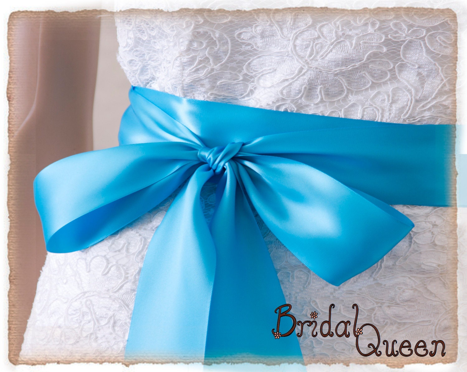 2.5 TURQUOISE Bridal Sash 4 Yards Satin Ribbon Sash - Etsy
