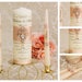 Rose Gold Wedding Unity Candles Set Personalized Wedding - Etsy