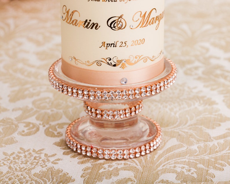 Wedding Candle Holder Set Art Deco Wedding Unity Candle | Etsy