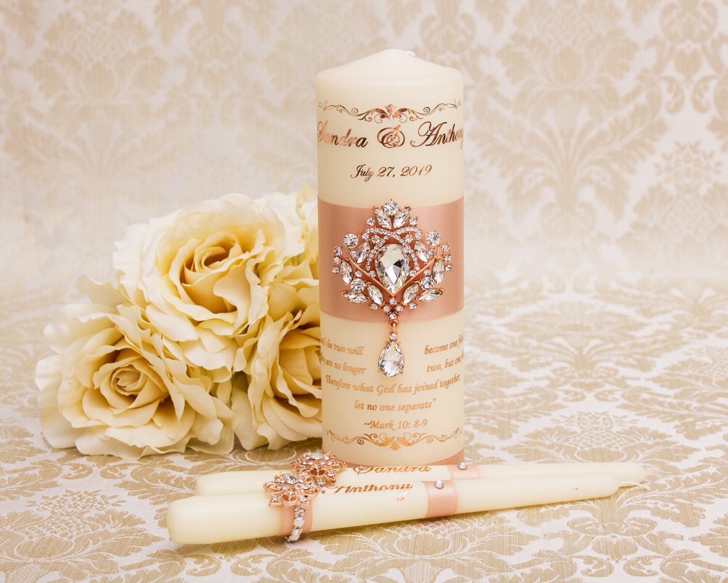 Unity Candle Set Personalized Wedding Candle Sets Unity | Etsy