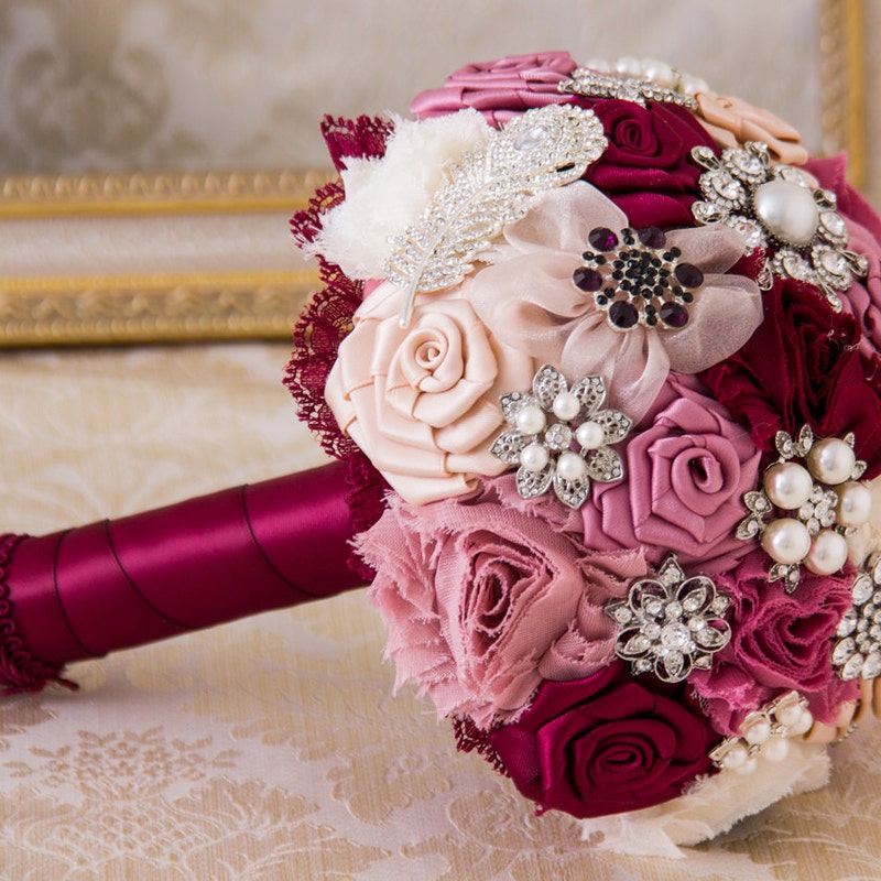 Broach Bouquet - Etsy