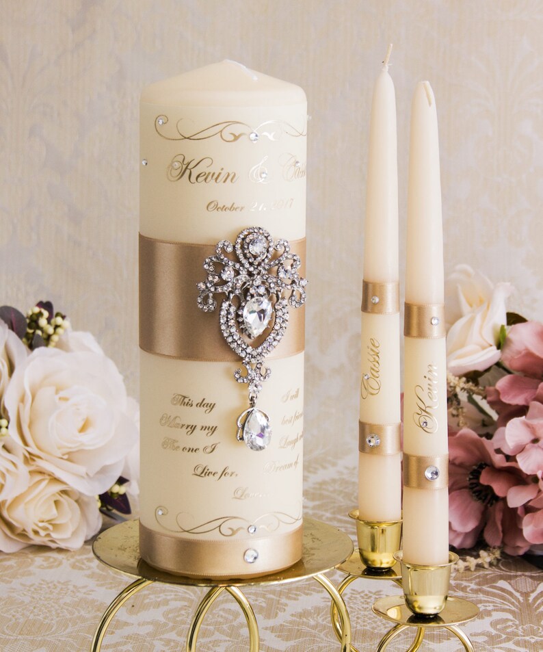 Personalized Unity Candle Set Wedding Unity Candle Set | Etsy