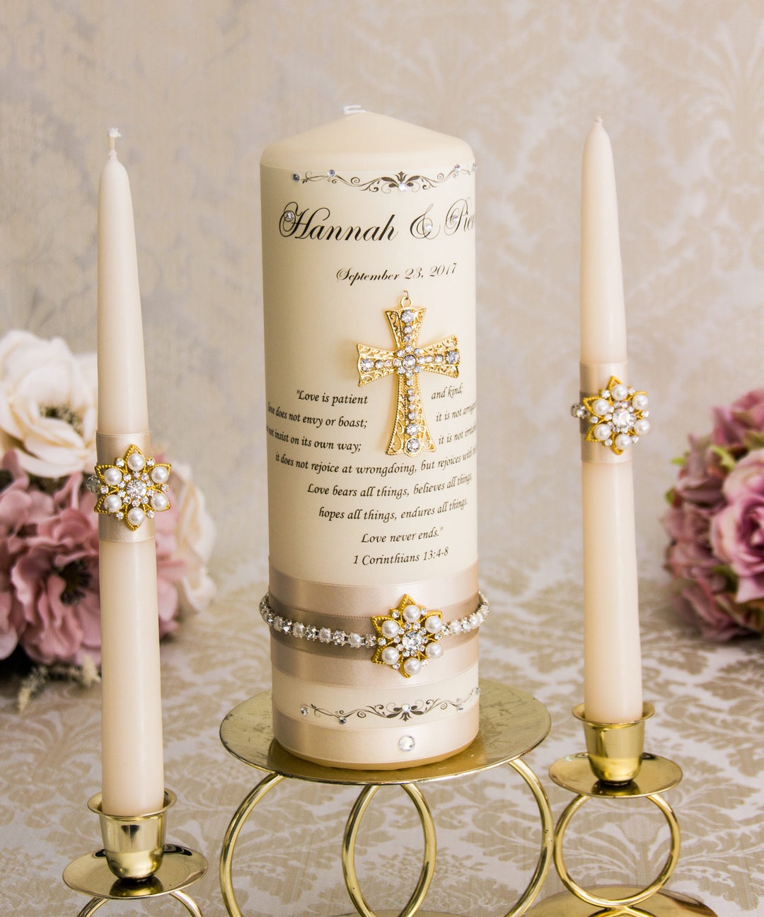 Candle Set Unity Candles For Wedding, Catholic Sacrament Mass ...