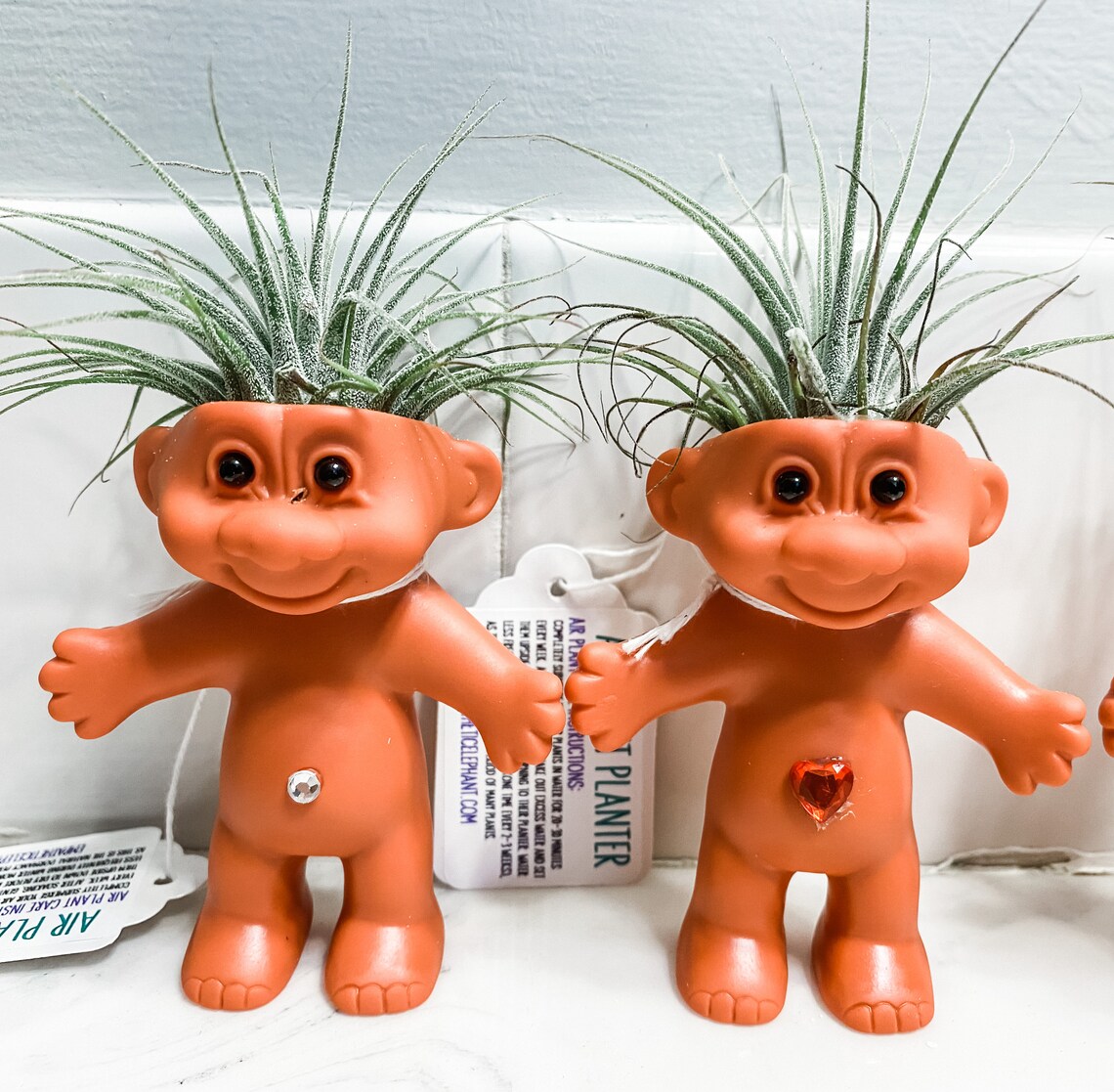 Troll Planter With Live Air Plant - Teacher Gift - Novelty Gift - Retro ...