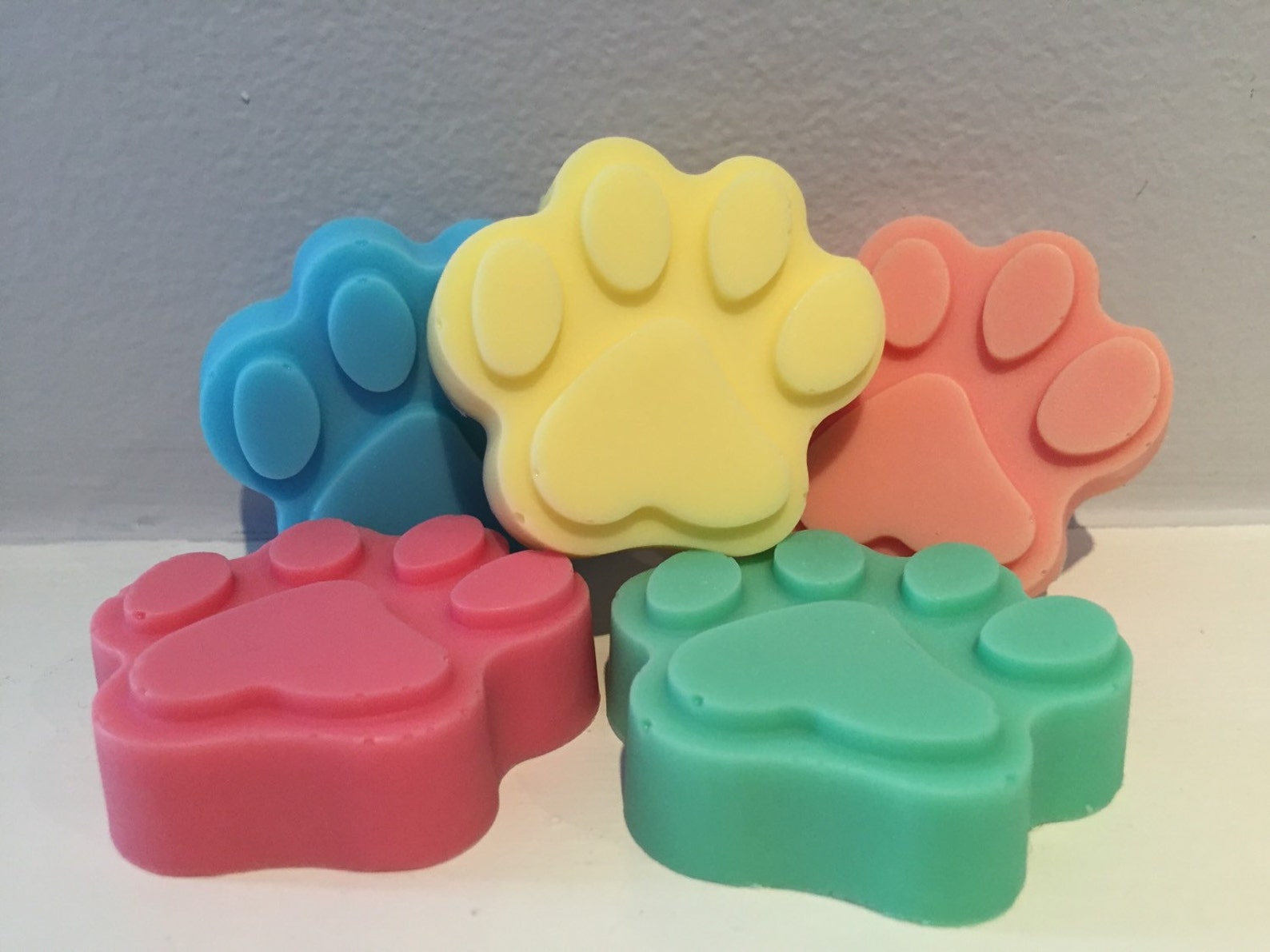 Paw Print Soaps /paw Print Soap / Mini Guest Soap / Natural Soap / 1 Oz ...