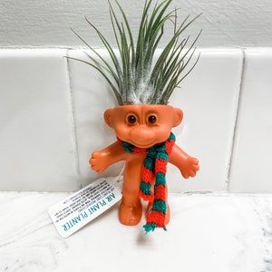 Troll Planter With Live Air Plant - Teacher Gift - Stocking Stuffer ...