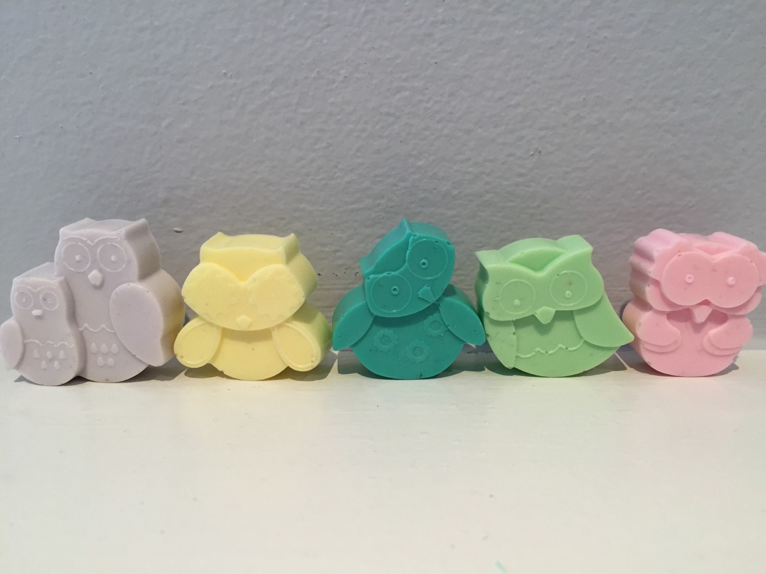 Owl Soaps / Owl Soap / Mini Guest Soap / Set of 5/ 0.5 Oz Soaps / Goat ...