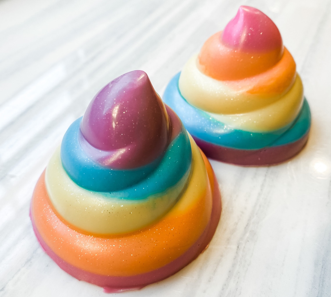 Rainbow Poop Soap / Rainbow Turd Soap / Poop Soap / BIG Poop | Etsy