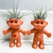 Troll Planter With Live Air Plant - Teacher Gift - Novelty Gift - Retro ...