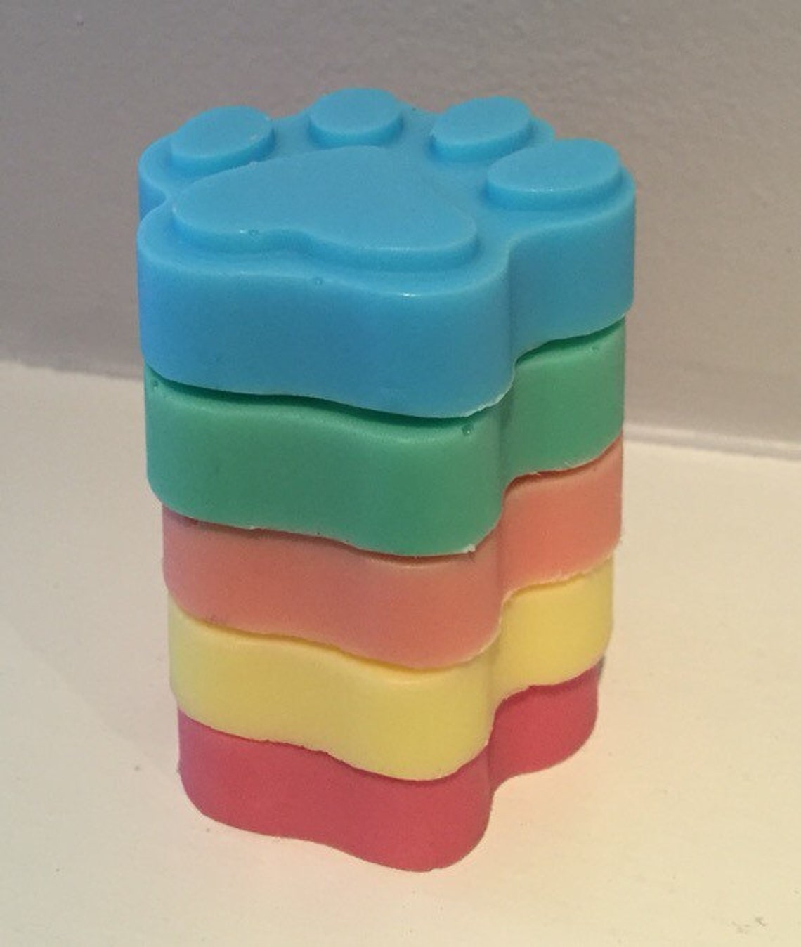 Paw Print Soaps /paw Print Soap / Mini Guest Soap / Natural Soap / 1 Oz ...