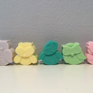 Owl Soaps / Owl Soap / Mini Guest Soap / Set of 5/ 0.5 Oz Soaps / Goat ...