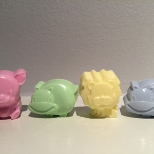 Baby Animal Soaps / Soap Set / Bear, Lion & Hippo / 1 Oz Soap Bar/ Goat ...