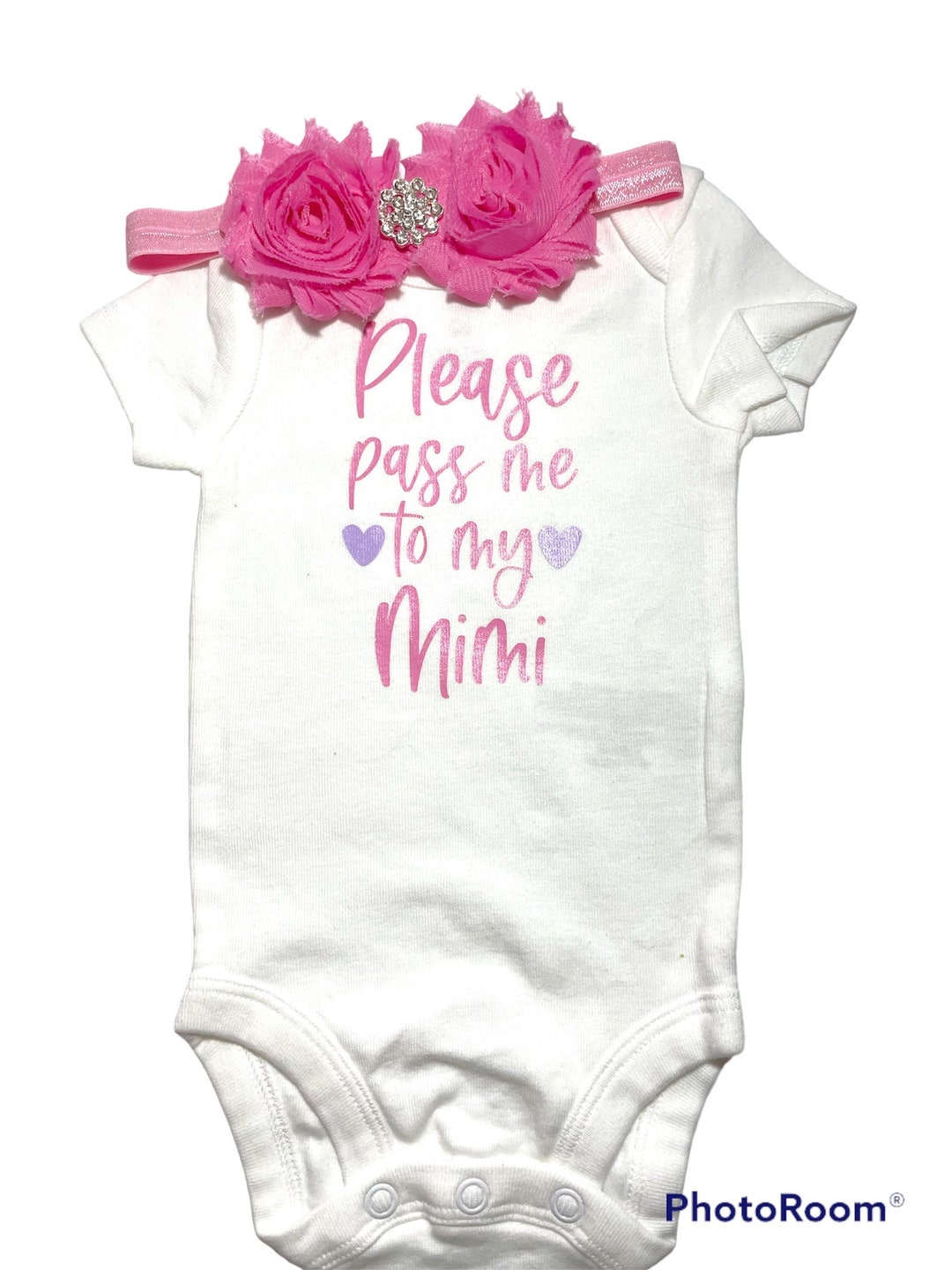 Baby Mimi Outfit, Baby Girl Bodysuit, Mimi Bodysuit, Please Pass Me Ro ...