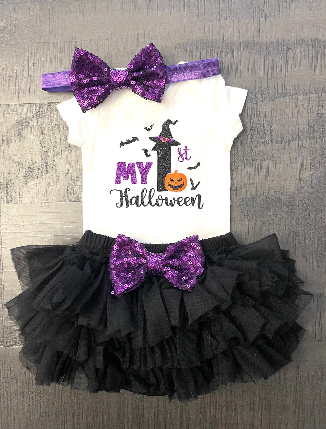 Baby Girl Halloween Outfit, Girl My First Halloween Outfit, Girl First Halloween Outfit, Girl ...