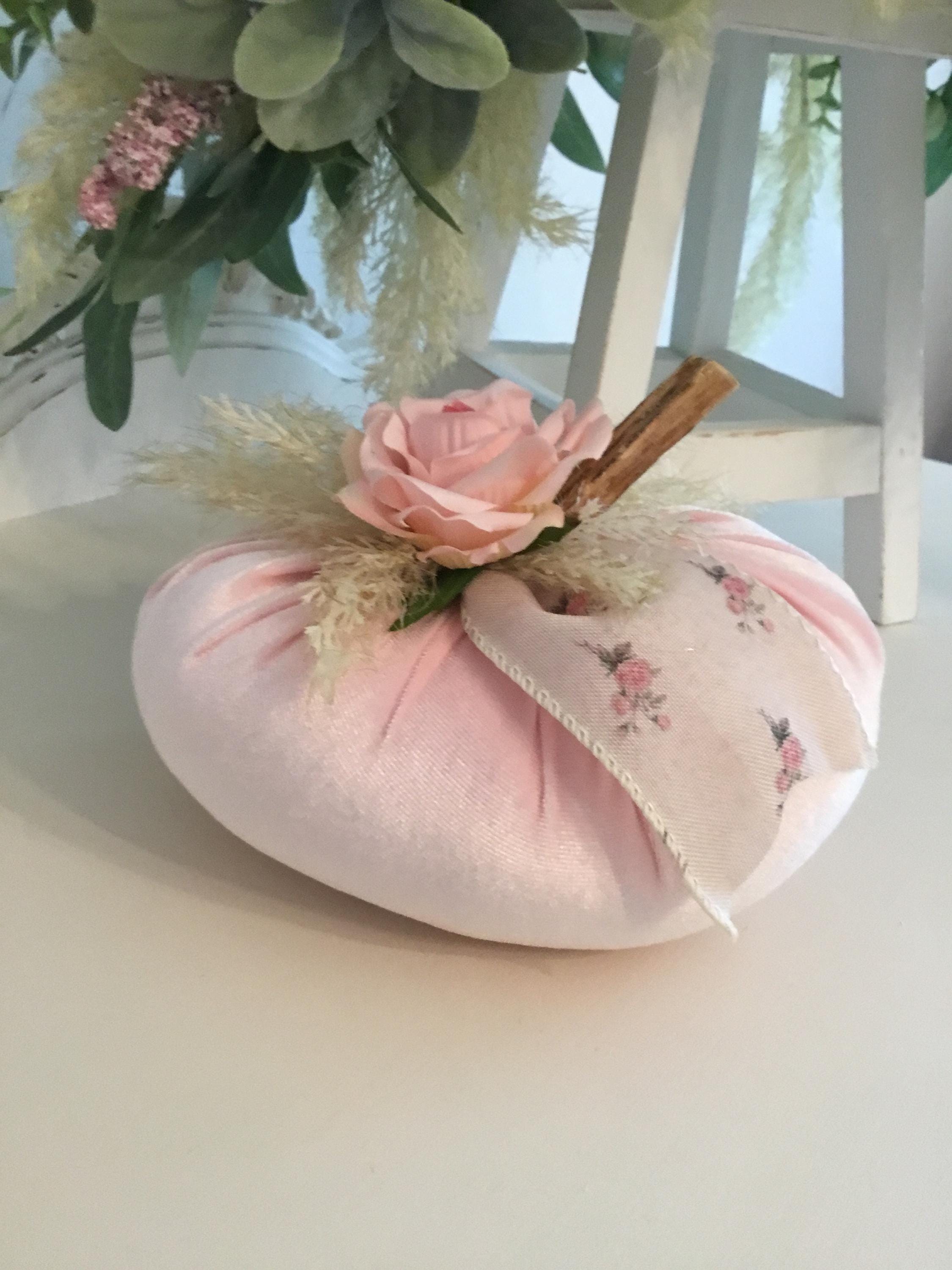 Fall Floral Pumpkin Arrangement Pink Velvet Pumpkins - Etsy