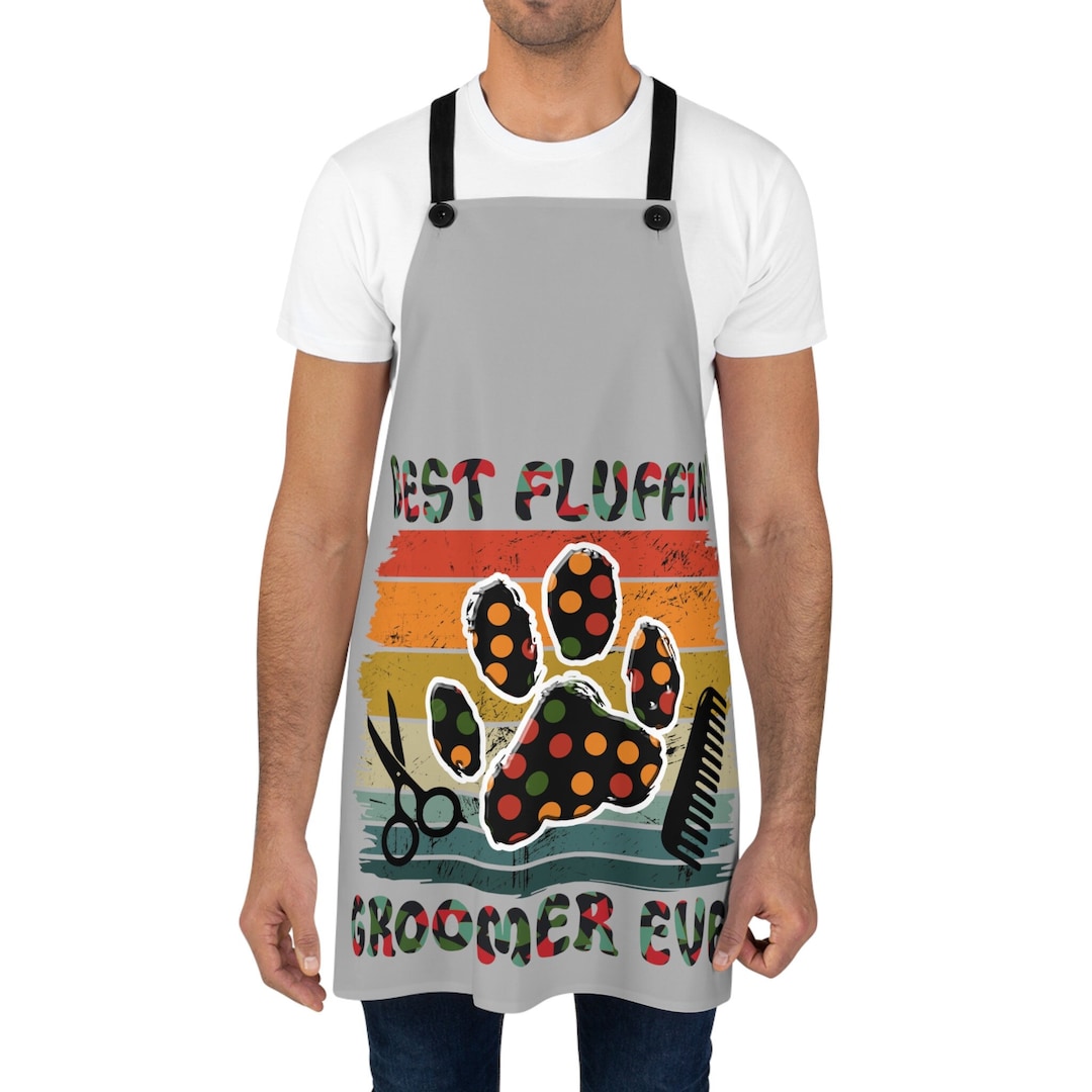 Dog Groomer Apron, Dog Bather Apron, Dog Grooming Salon, Apron AOP - Etsy