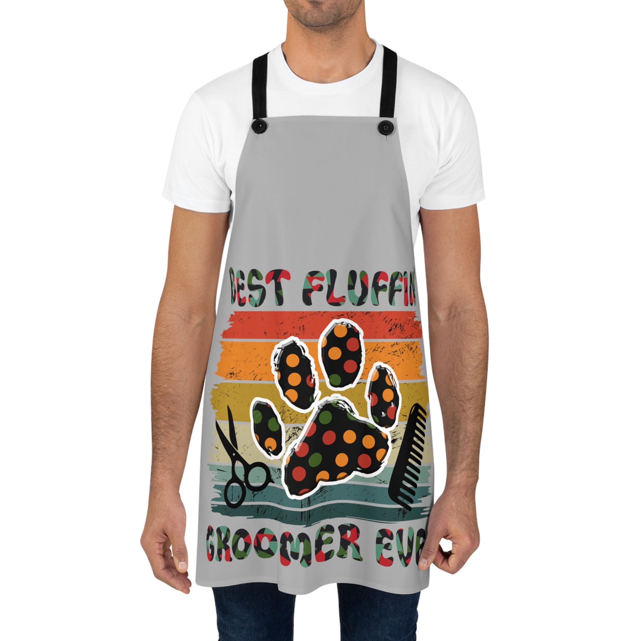 Dog Groomer Apron, Dog Bather Apron, Dog Grooming Salon, Apron AOP - Etsy