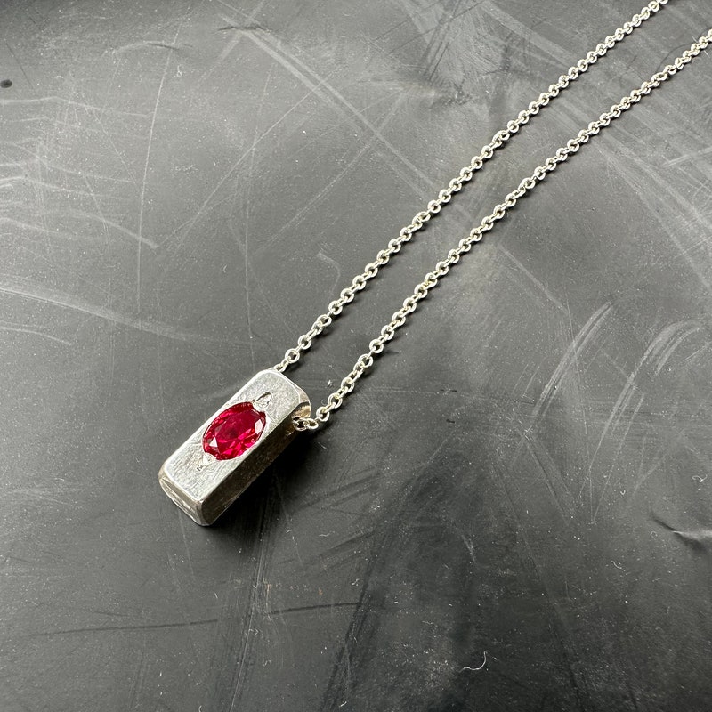 Mens Gemstone Necklace - Etsy