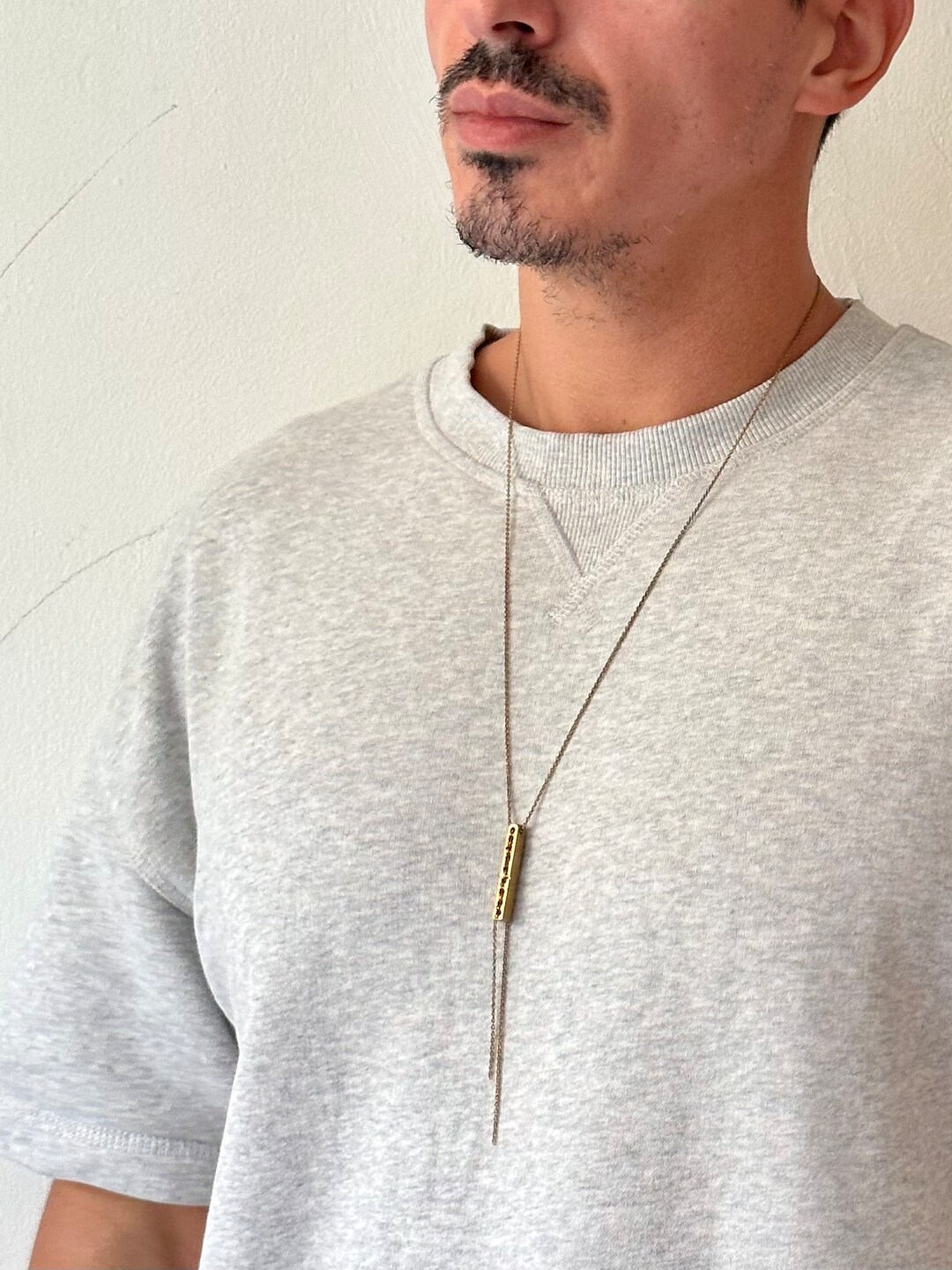Long Necklace for Men Gold Necklace for Men Unusual Necklace - Etsy