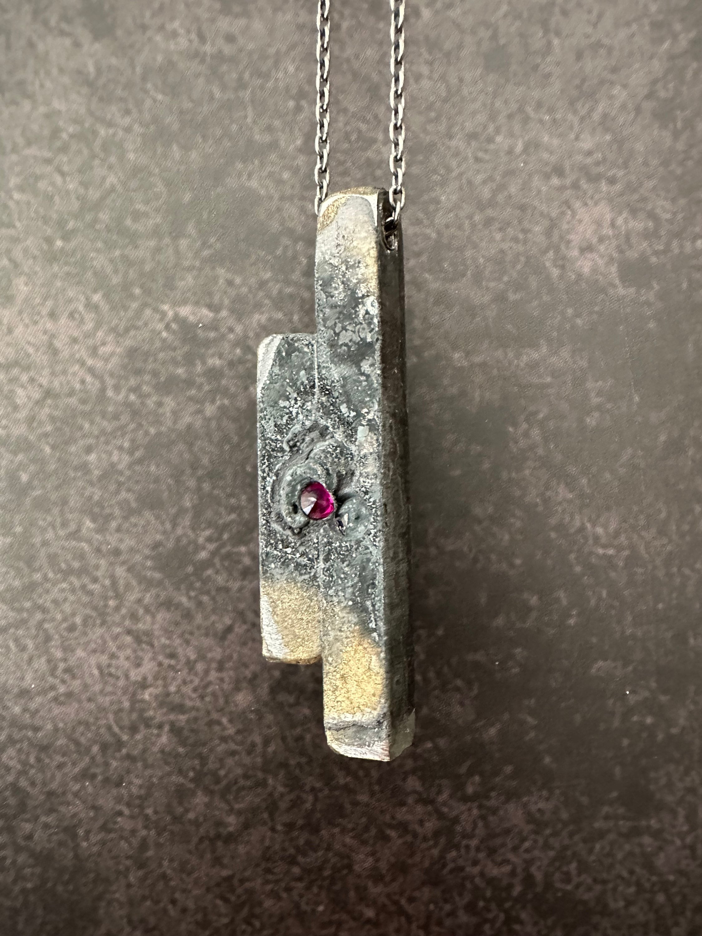 Men's Necklace Men Bar Necklace Men's Ruby Necklace - Etsy