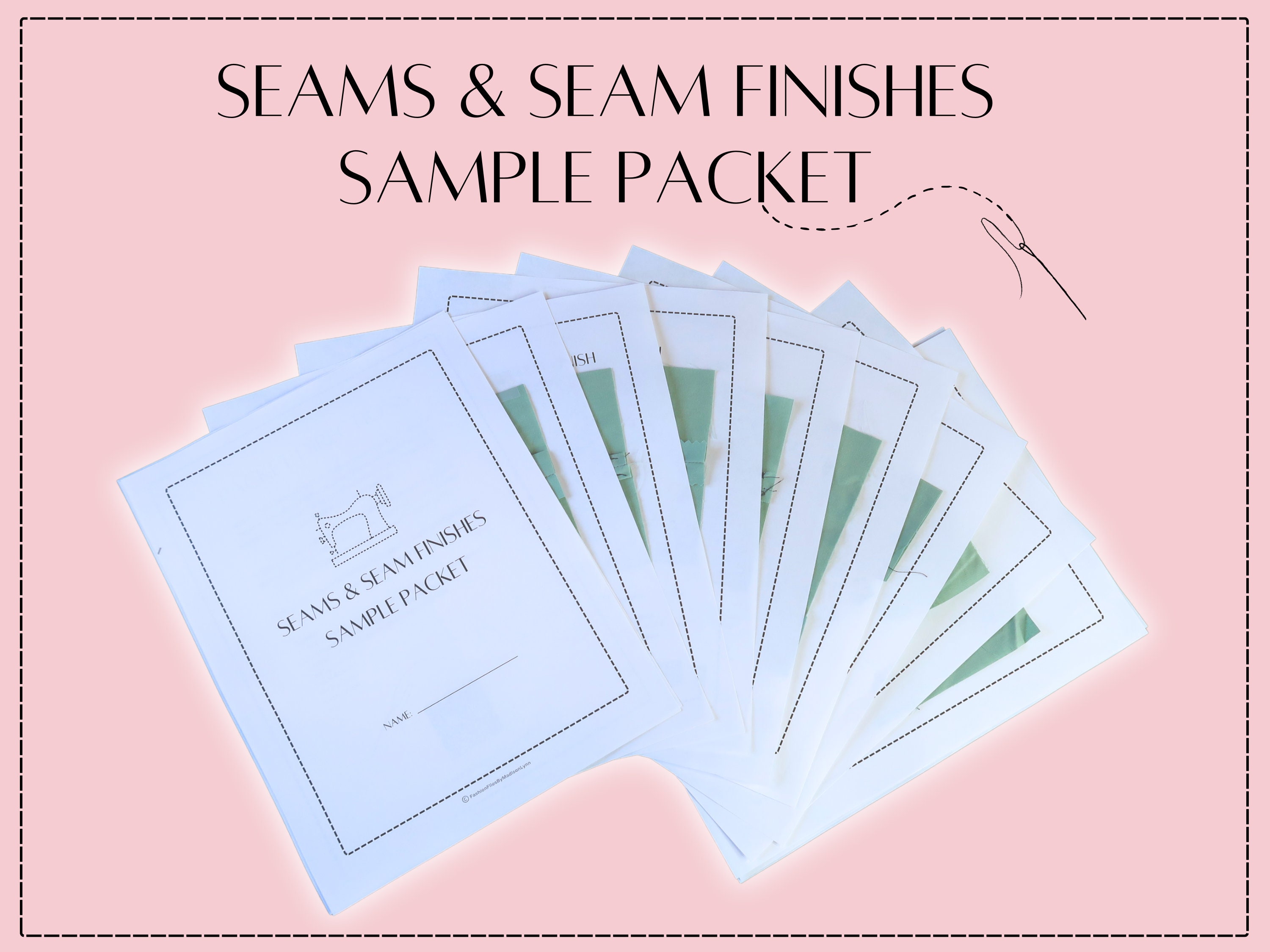 Sewing Packet (printable): Seams & Seam Finishes Sample Packet | # ...
