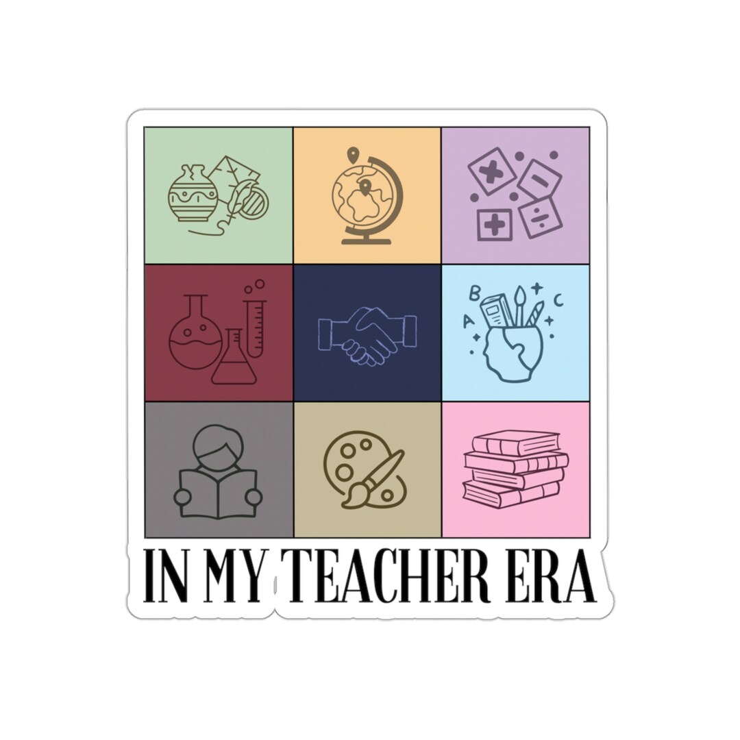 Teacher ERA Stickers, Teacher Sticker, Teacher Gift, Swiftie Teacher ...