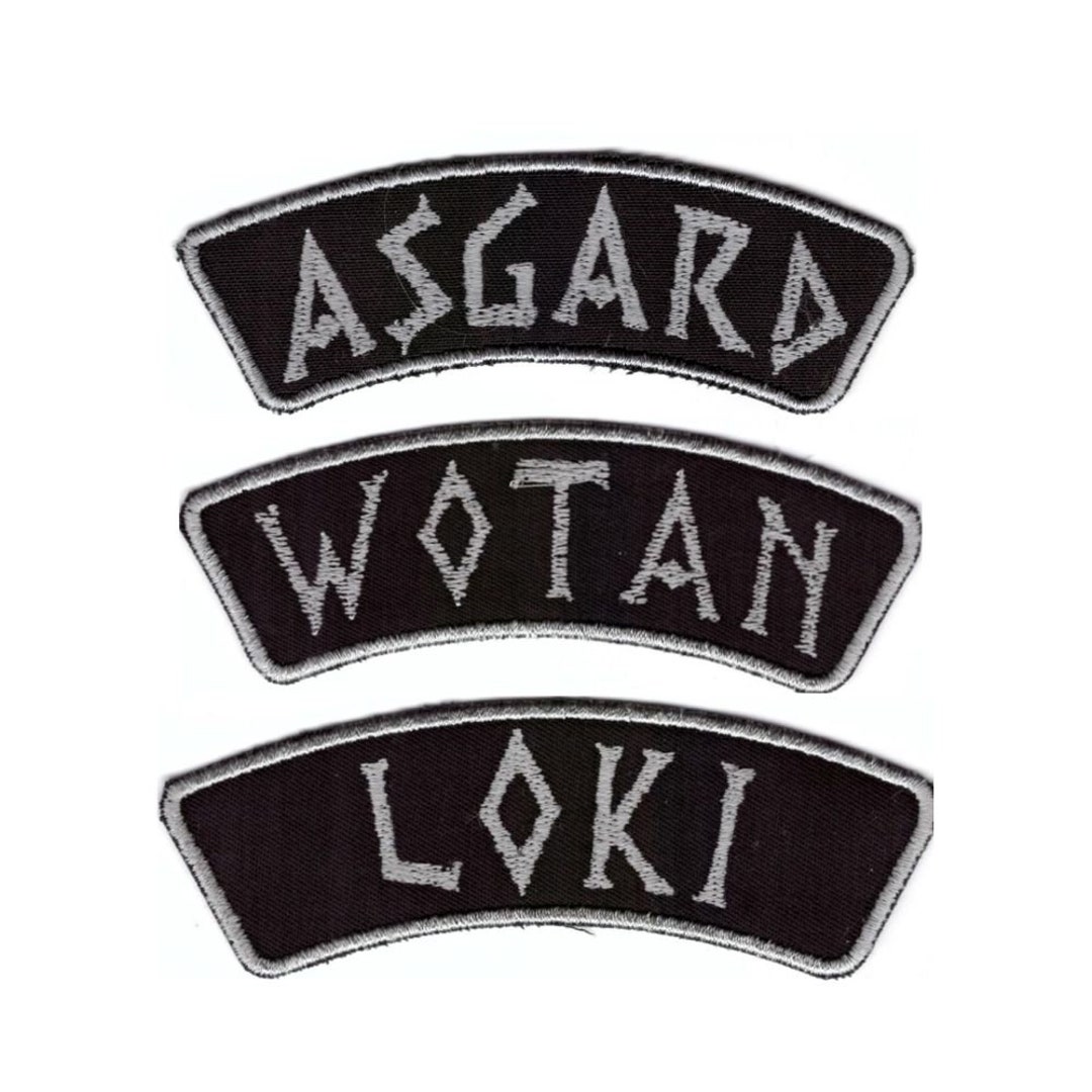 Loki,odin,wotan, Viking Patch, Backpack Patch, Embroidered Patch ...