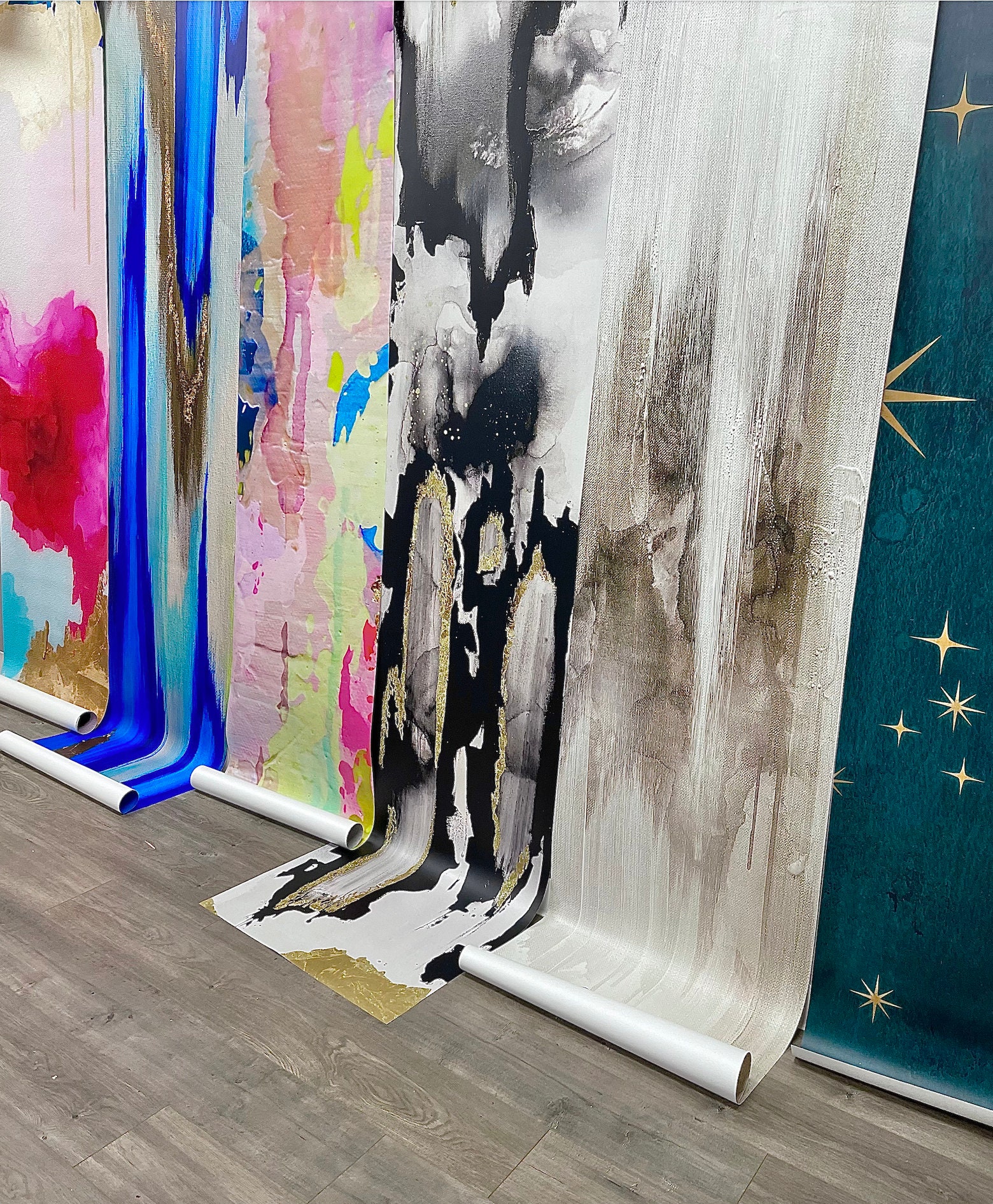 Cosmic Iris Wallpaper Mural Peel & Stick Wallpaper Removable - Etsy