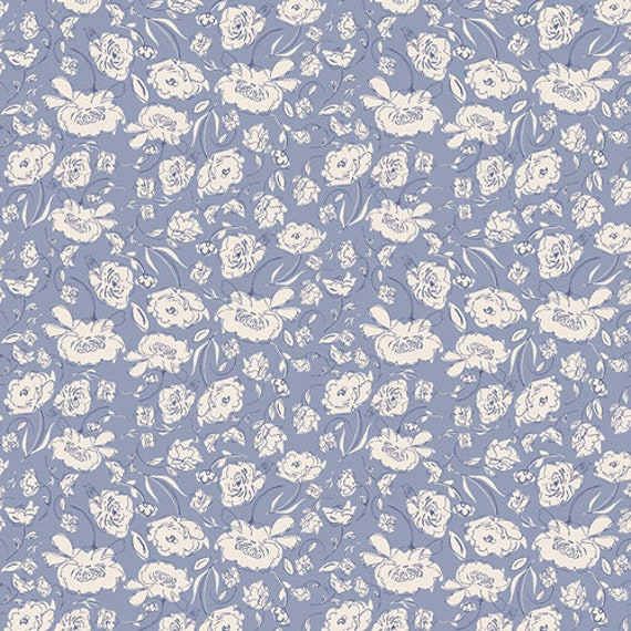 Blooming Brook Moon Art Gallery Fabrics Wonderful Things - Etsy