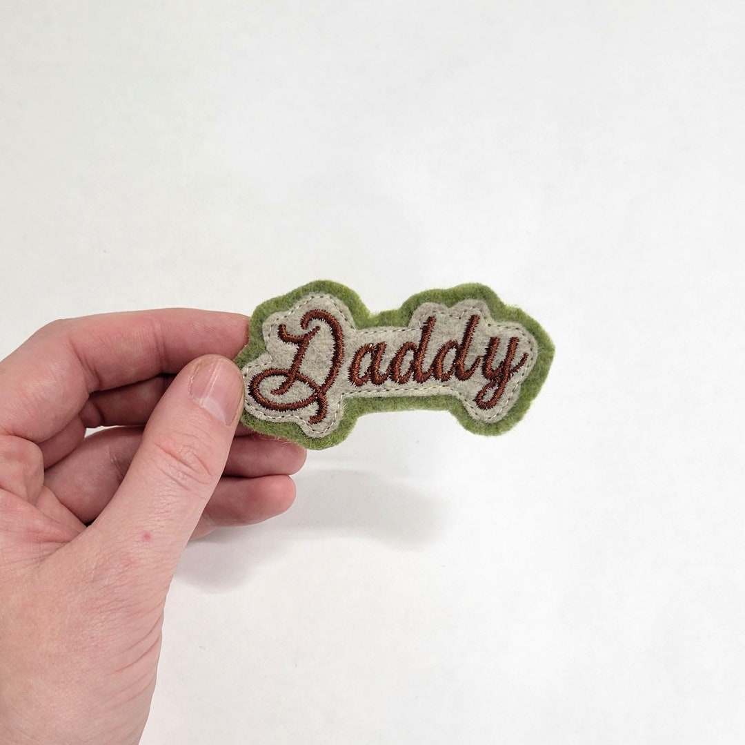 Daddy Iron on Felt Patch, Funny Mechanic Jacket Patch, State of Mind ...