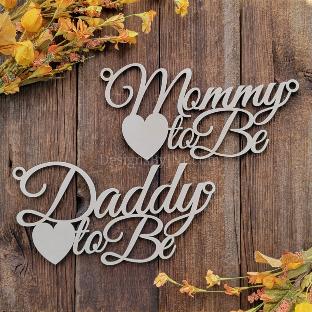 Mommy Chair Sign, Daddy Chair Sign, Baby Shower Chair Decor Sign, Mommy ...