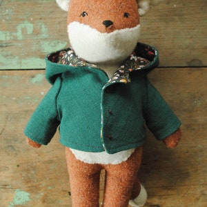 Miniature Coat PDF Sewing Pattern / Reversible Doll Jacket With Hood or ...