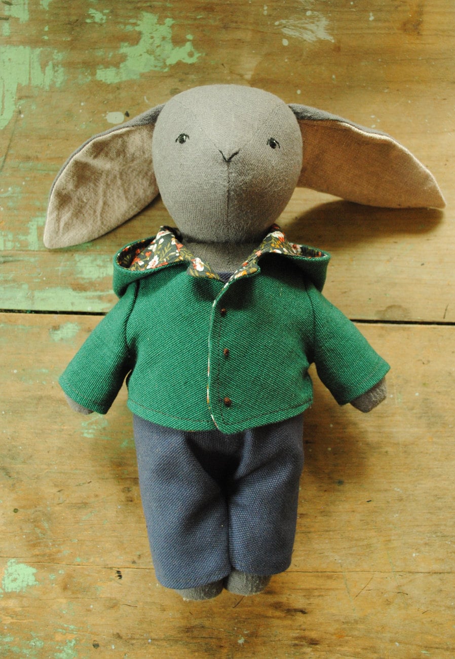 Bunny Rabbit and Bear Stuffed Animal Doll Sewing Pattern / - Etsy Australia