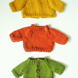 Miniature Jumper & Cardigan Knitting Pattern (digital Download) - Etsy