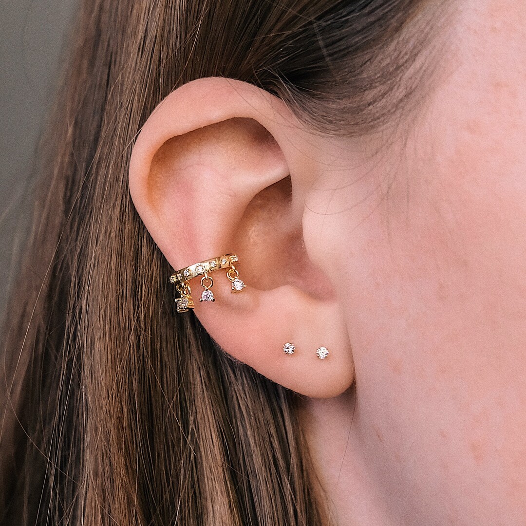 Super Tiny Crystal Studs Minimal Micro Studs Dainty Studs - Etsy