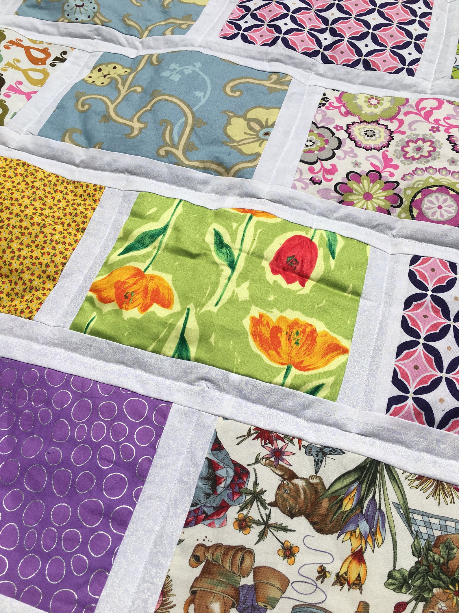 READY TO SHIP Patchwork Quilt Hand Made Classic Quilt Twin | Etsy