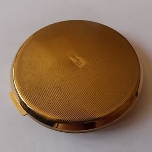 Vintage Stratton Navy Pink Flowers Compact LOVELY - Etsy