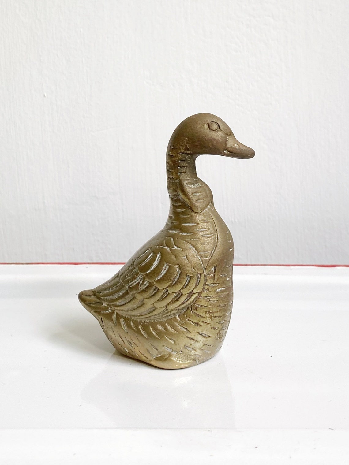 Set of 3 Brass Ducks Bow Tie Solid Brass Ducks Nursery - Etsy México