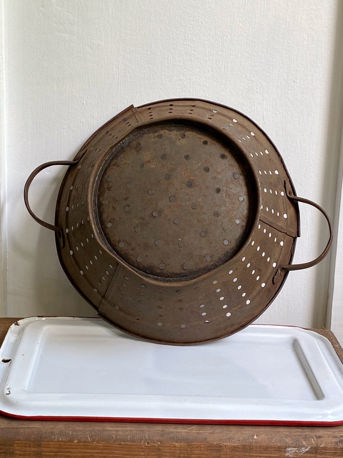 Primitive Colander Antique Strainer Farmhouse Style - Etsy