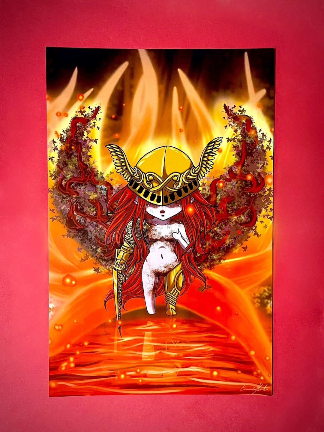 Elden Chibi Malenia Goddess of Rot 11x17” Satin/holographic Art Print ...