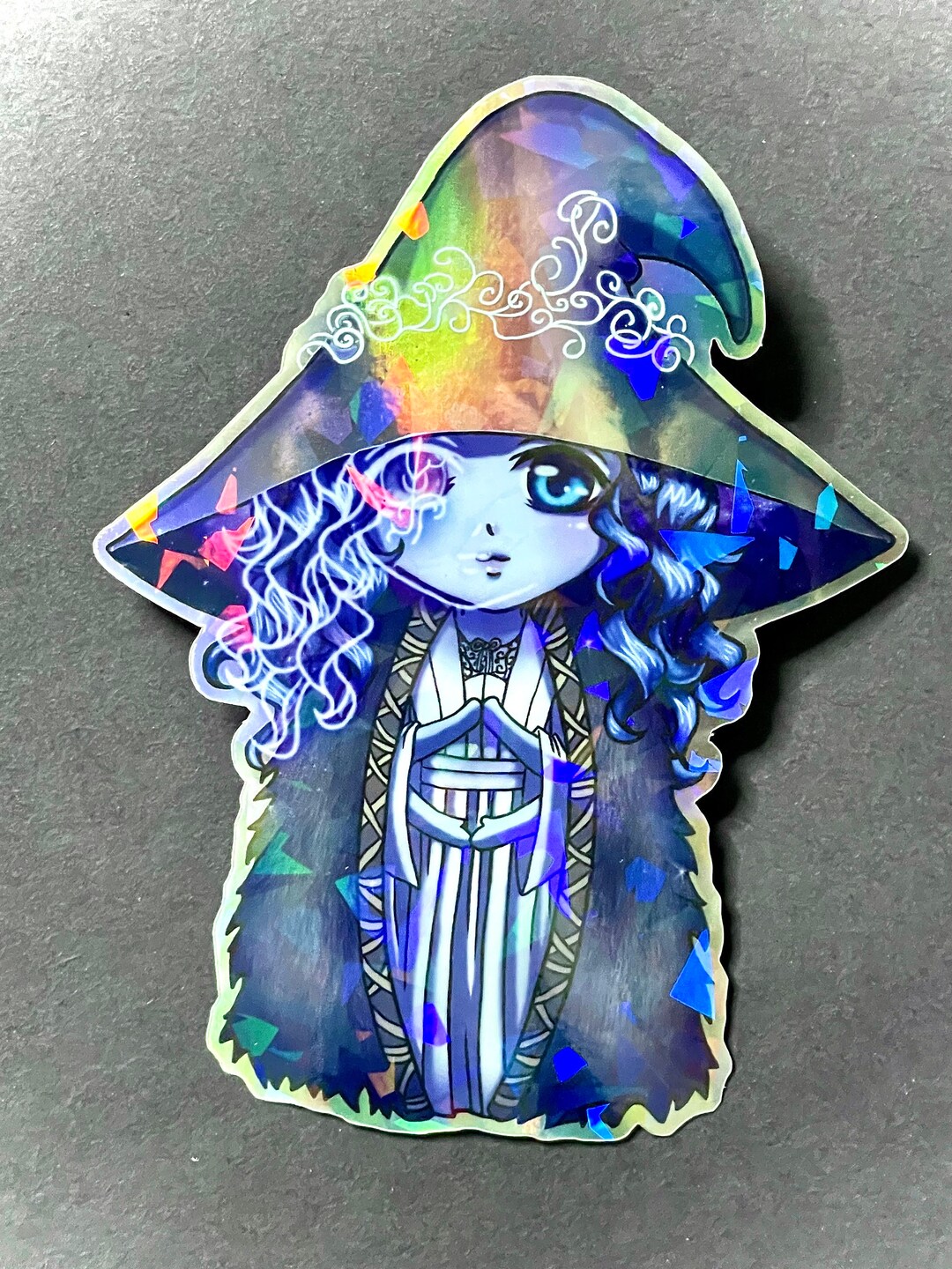 Chibi Ranni 4 Cracked Ice Holographic Sticker - Etsy